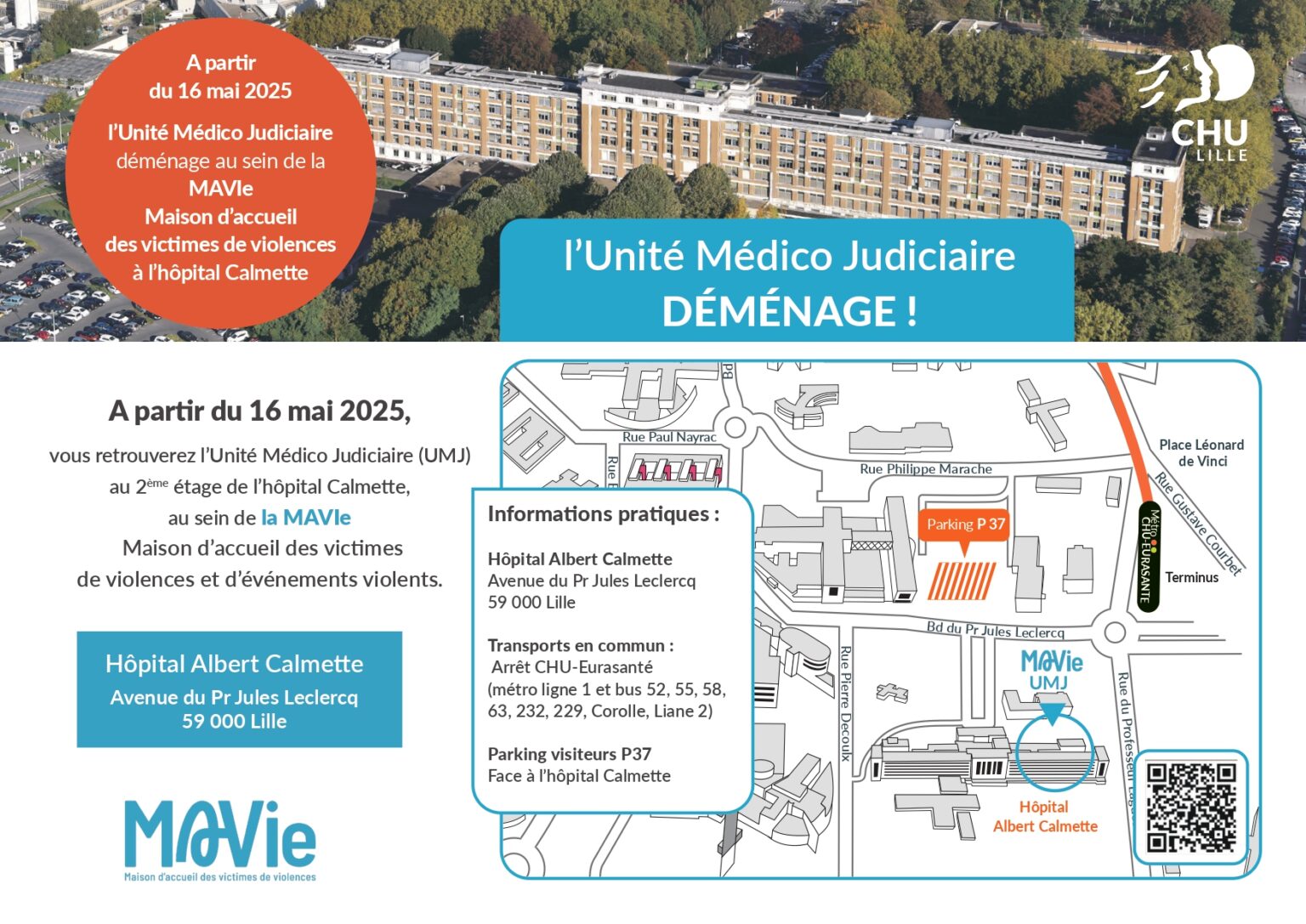 Service de Médecine légale du CHU de Lille: infos pratiques